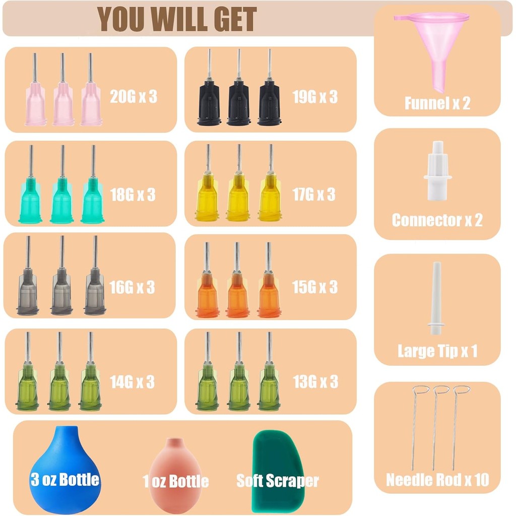 Oriisin Pottery Tools Slip Trailing Bottles for Ceramics, Precision Tip ...