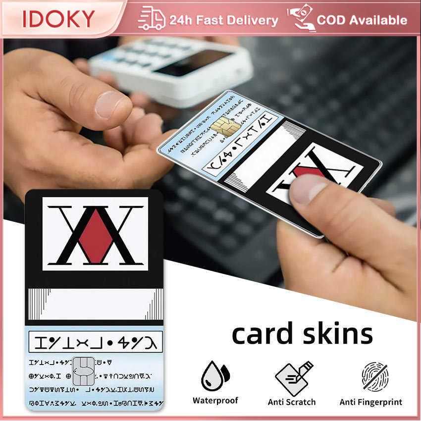 IDOKY Anime H-Hunter X Hunters License Card Skin Sticker Cartoon Metro ...
