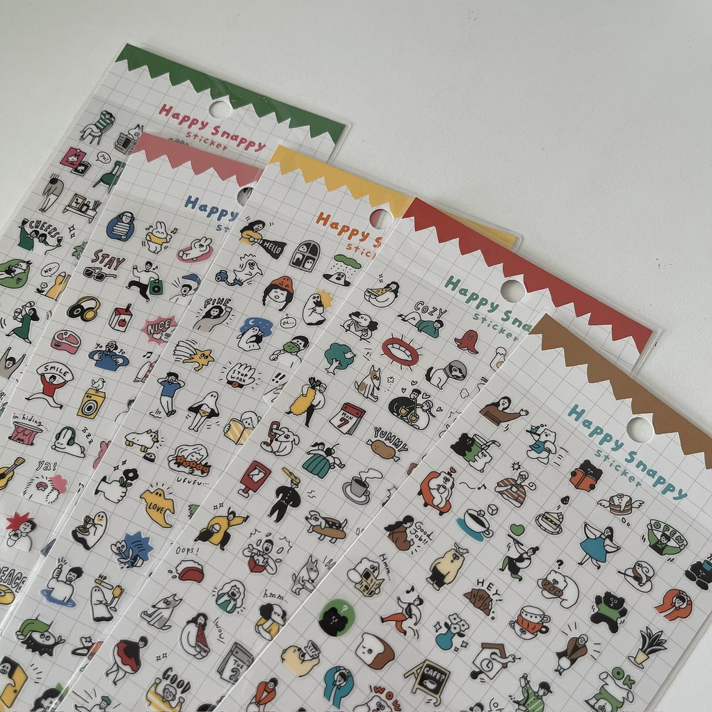 Happy Snappy funny character Sticker from Mind Wave Japan | Shopee ...