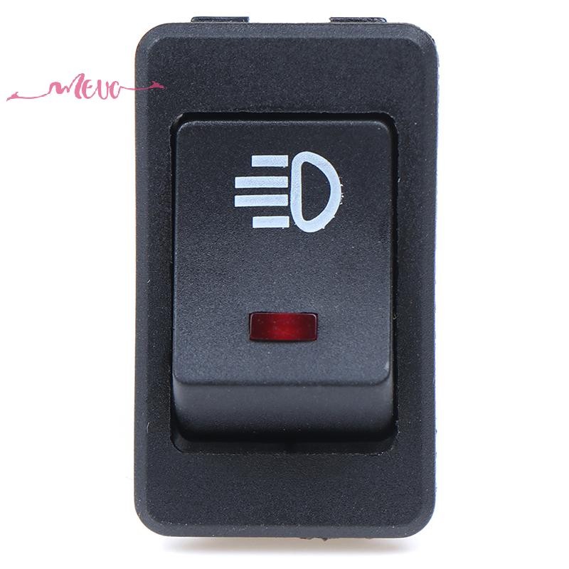 Meuctiffy 12V 35A Universal Car Red LED Fog Light Rocker Switch Dash ...