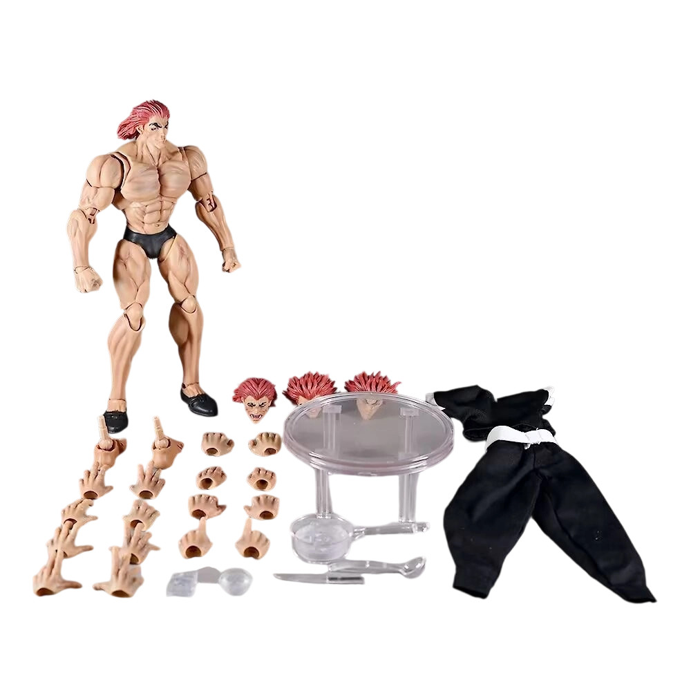Baki the Grappler Battle Damaged Yujiro Hanma Kaioh Hanma Ogre Poseable ...