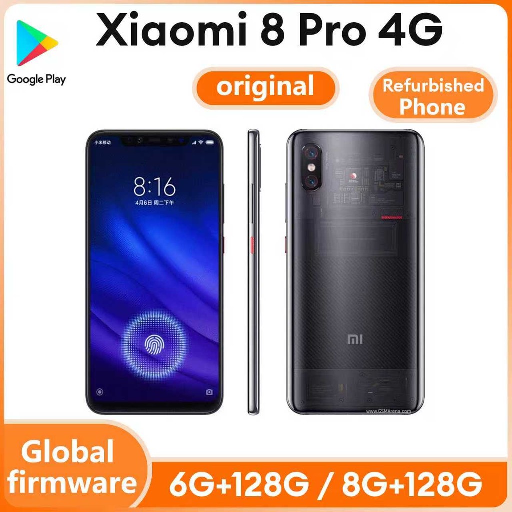 Refurbished Phone Xiaomi Mi 8 Pro /Xiaomi 8 Pro Smartphone 95% new, Snapdragon 845 Android ...