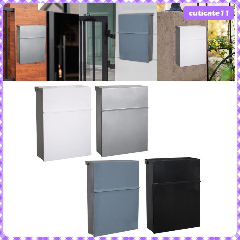 [Cuticate1] Wall Mount Mailbox, Letterbox Large Capacity Retro Style ...