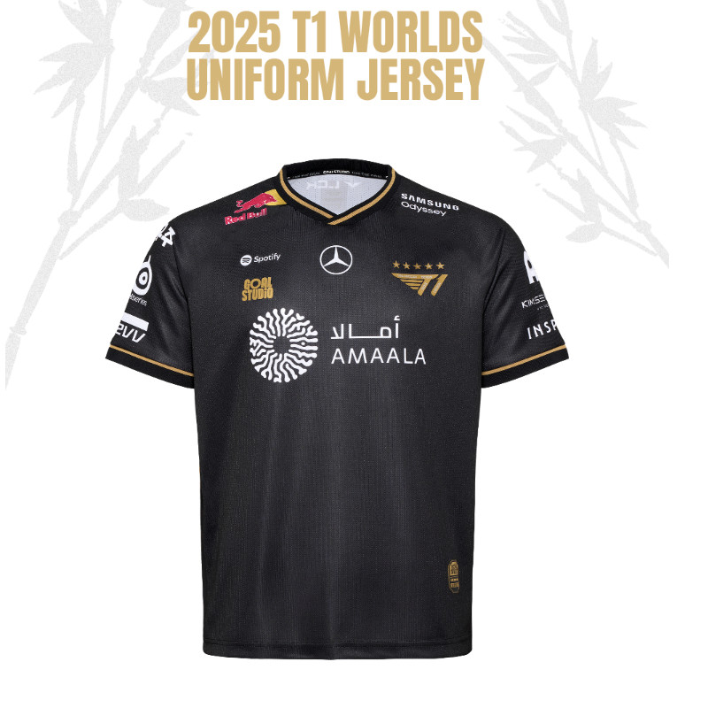 [Customizable] 2025 T1 Worlds Uniform Jersey. LOL S15 "FAKER" Same Five ...