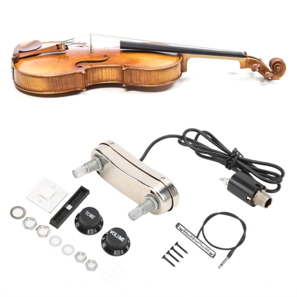 Violin Bridge Kit Pickup Set Integral Electronics No Noise for Beginner ...