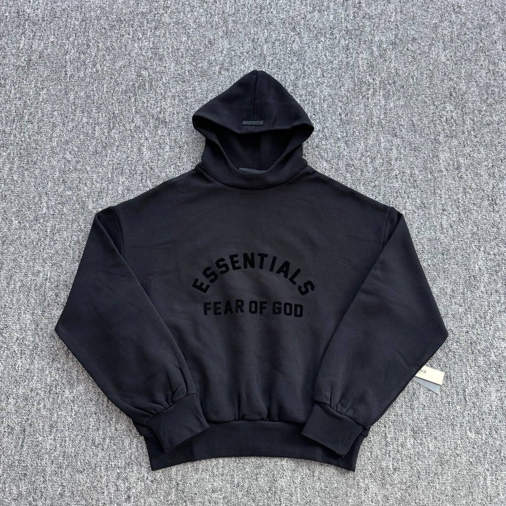 FEAR OF GOD essentials Hoodie Arc Letter logo Silicone Printing Design ...