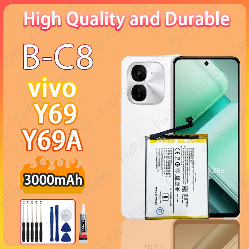 Vivo Y69/1714/Y69A Battery Replacement Model B-C8 3000mAh Long Lasting ...