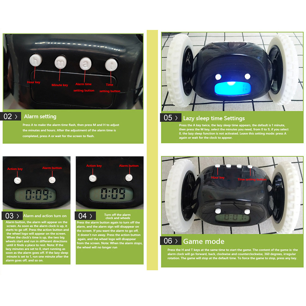 [Seriena.ph] Extra Loud Alarm Clock Move Jump Roll Run Away Jumping ...
