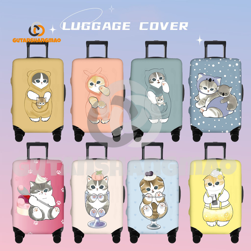 【In Stock】Mofusand Cat Luggage Cover Washable Suitcase Protector Anti-scratch Suitcase Cover ...