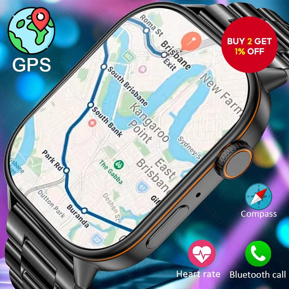2025 New Outdoor Compass Sports GPS Tracker Smart Watch for Men and ...