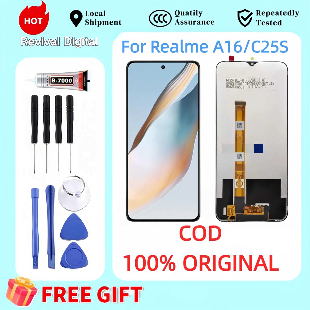 LCD For OPPO A16/A16S/RealmeC25/RealmC25S/A54S Display Touch Screen ...