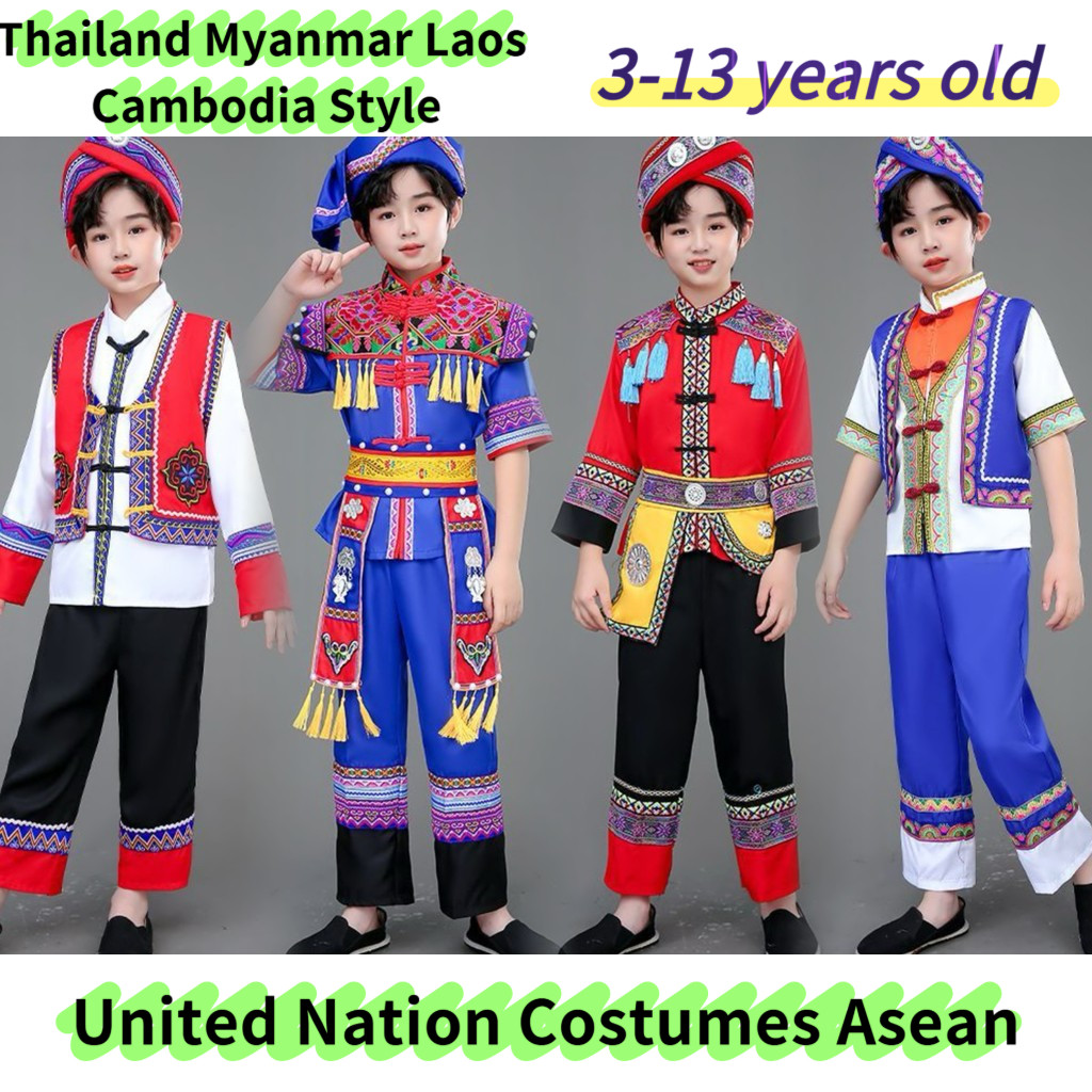 Asean United Nation Costumes Boys' Costumes for 3-13 years old Thailand ...