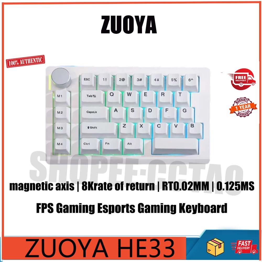ZUOYA HE33 8K e-sports 8k low latency quick trigger emergency stop one ...