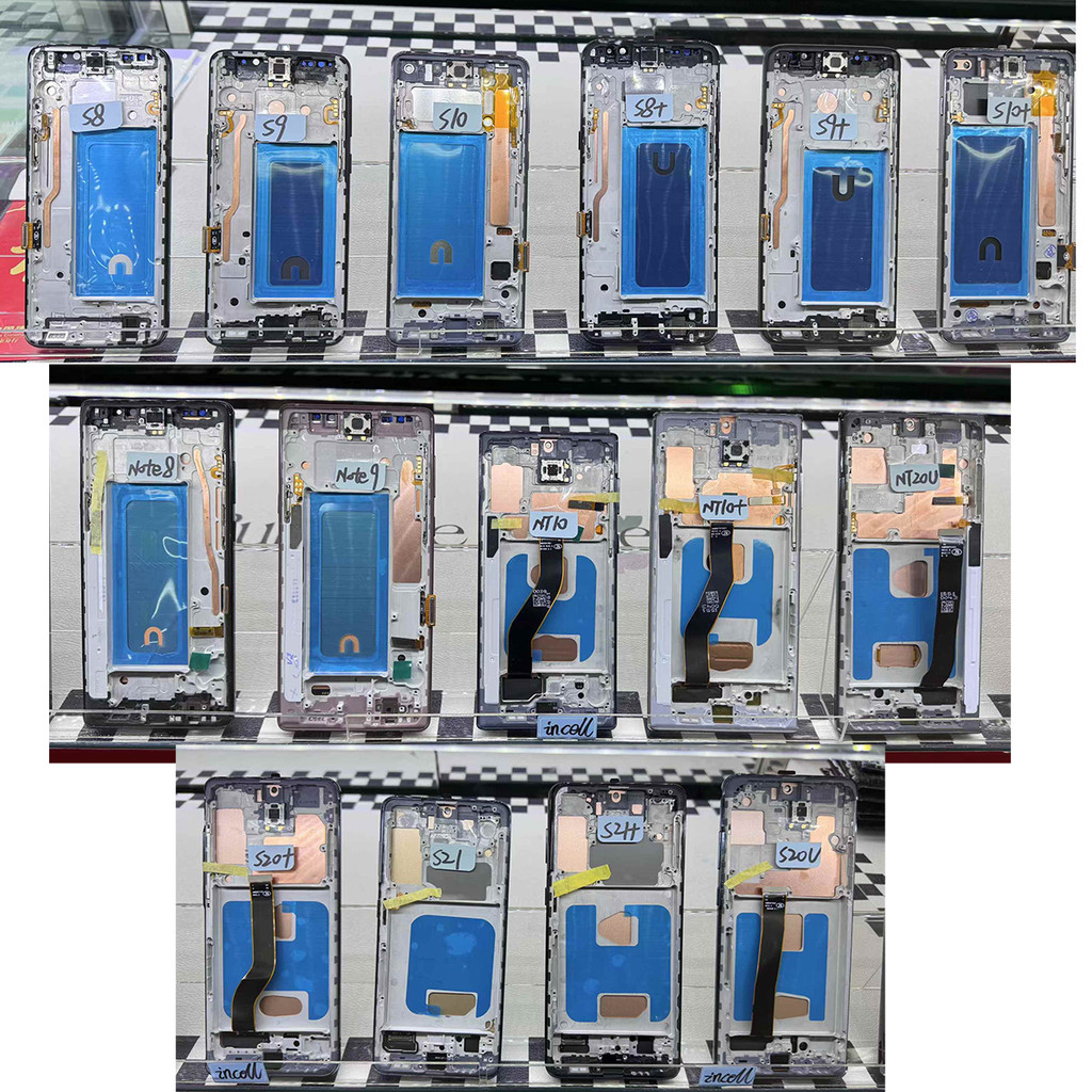 LCD Incell for SAMSUNG S8 S9 S10 S20 S23 + S20u S23u Note 8 9 10 Plus ...