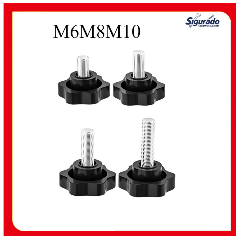 [SIGURADOHARDWARE]M6/M8/M10 5-lobe thumb screw Hand-tighten Torx screw ...