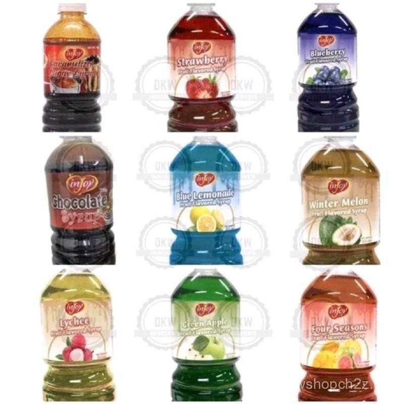 Injoy Syrup Chocolate Strawberry Caramel Mango Blueberry Etc | Shopee ...
