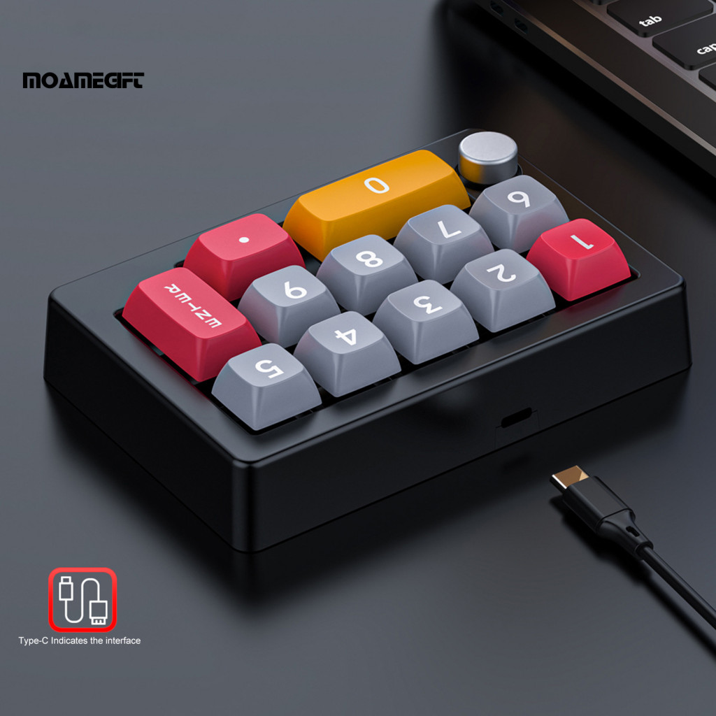 Moamegift Keyboard with 12 Color Rgb Light Macro Programmable Keyboard ...