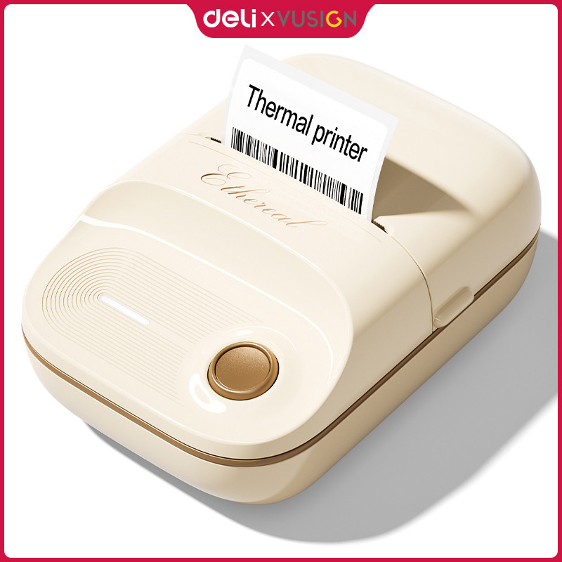 Deli Vusign 2000mAh Portable Label Printer Name Sticker Label Maker ...