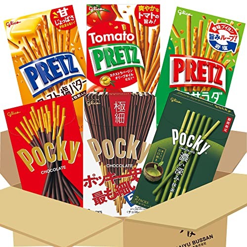 【Direct from Japan】Ezaki Glico Confectionery Assortment Pocky Pritz 6 ...