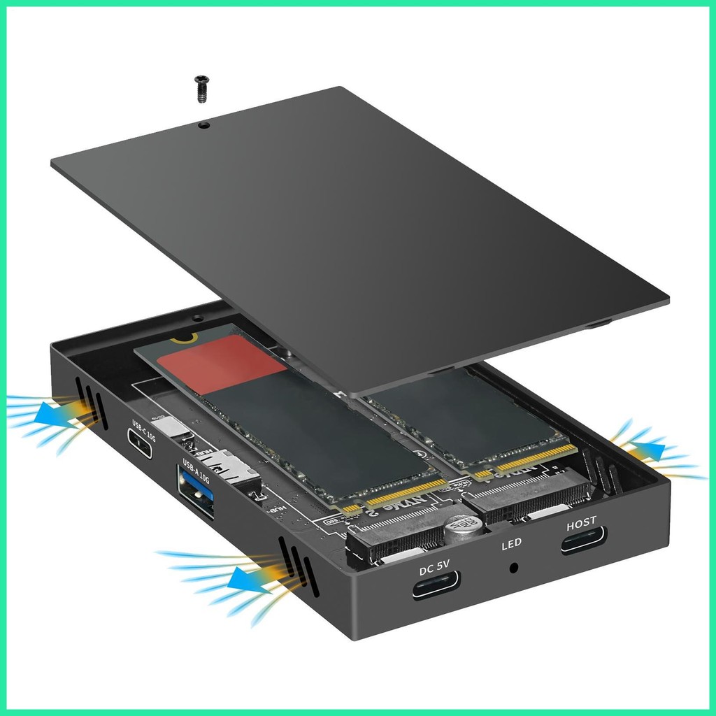 NVMe External Enclosure High Speed External Hard Drive External NVMe ...