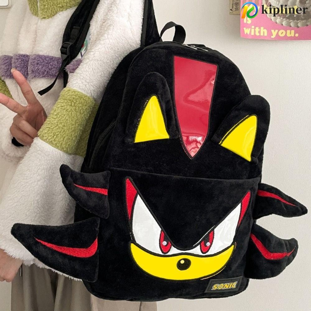 KIPLINER Sonic Shadow Backpack, High Capacity Game Anime Hedgehog Plush ...