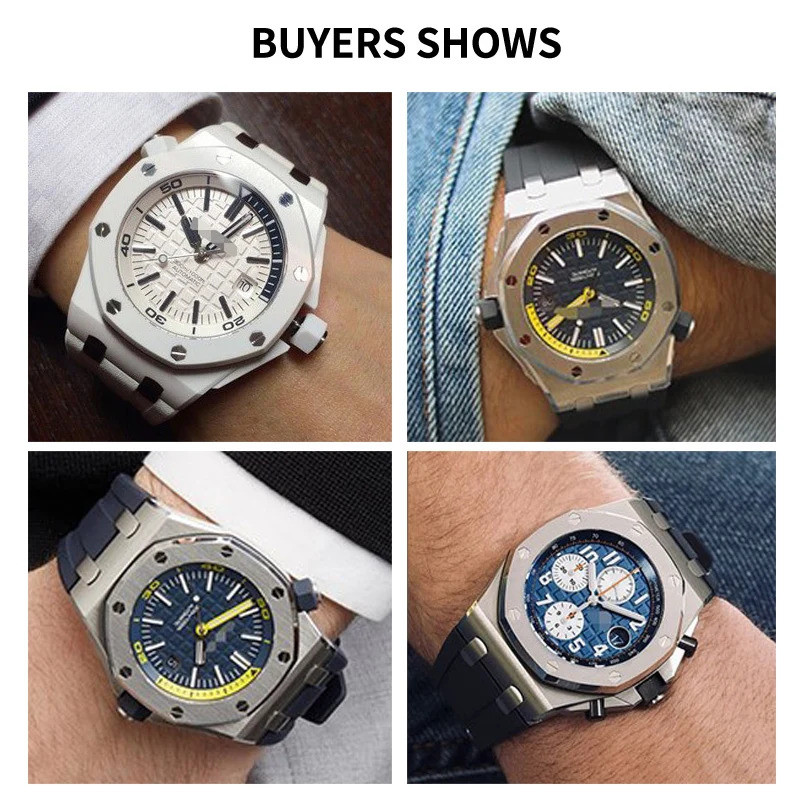 Dust-Free Silicone Watch Band for AP Audemars Piguet Royal Oak Offshore ...