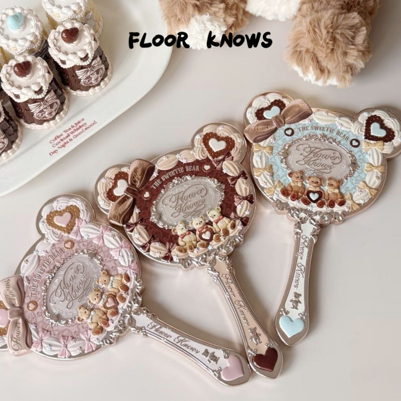 FLOWER KNOWS Handheld Mirrors Sweetheart Bear Handheld Mirrors Cute ...