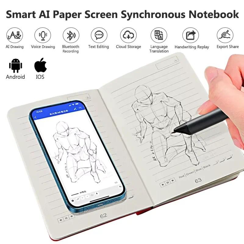 Digital Handwriting Note Book Smart Sync Pen Diary Writing Set Cloud ...