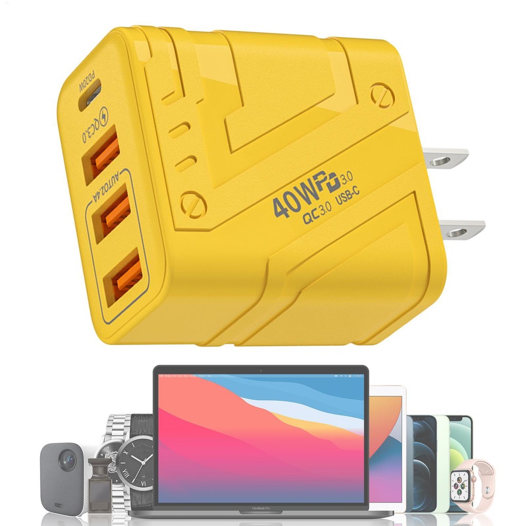 Fast Charging Blocks 40W Mobile Phone Charger Multiport Mechanical USB ...