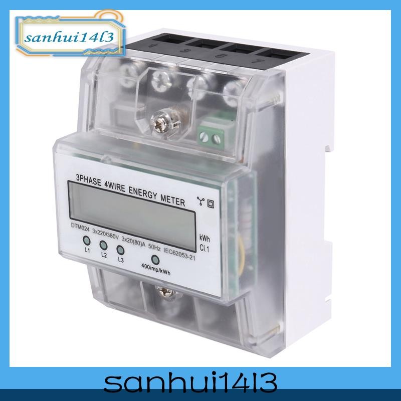 【sanhui14l3】3 Phase 4 Wire Energy Meter 220/380V 20-80A Energy ...