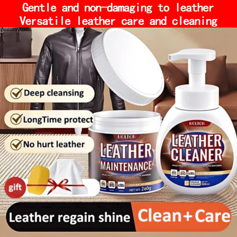 Leather Cleaner Conditioner for Genuine Leather Bags Shoes Sofa Seat ...