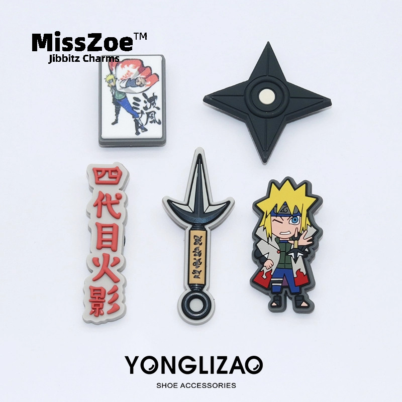Miss Zoe Jibbitz Naruto shoe buckles cartoon anime character shoe ...