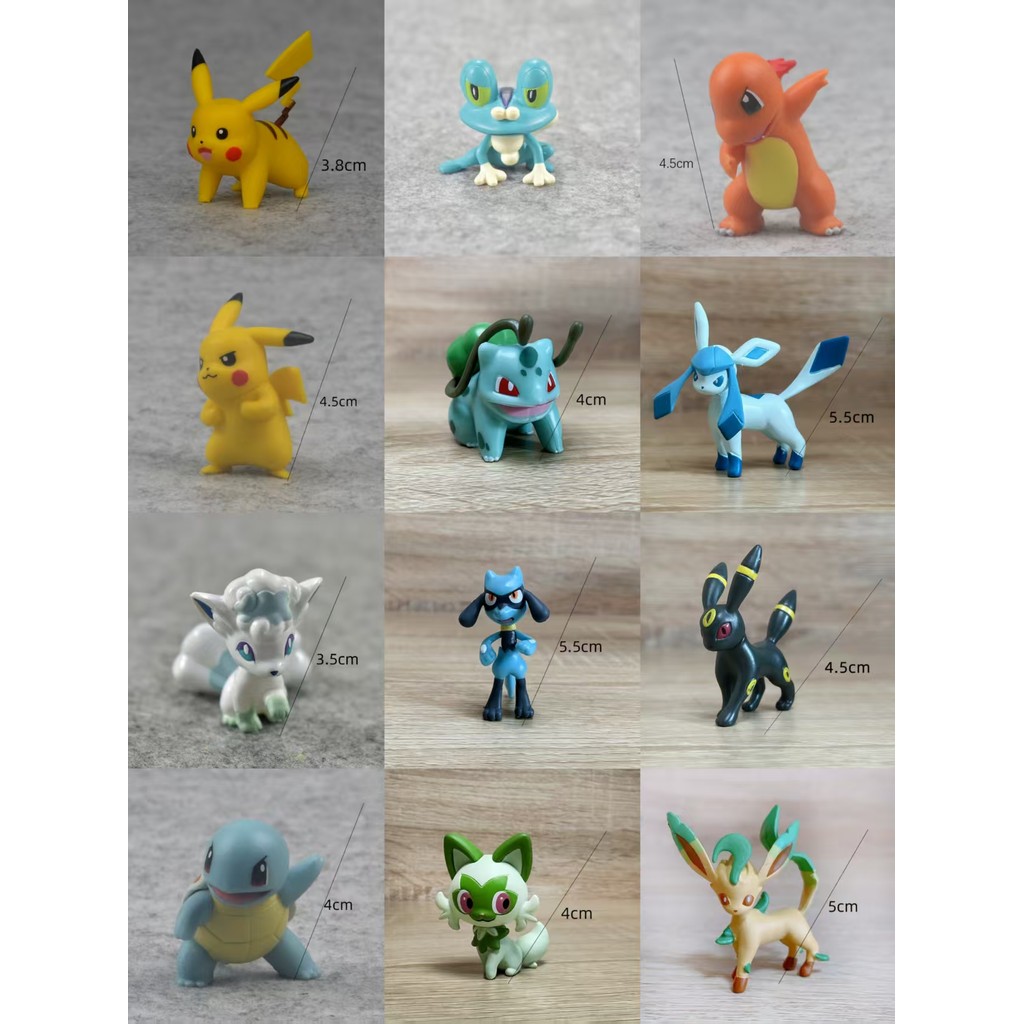 [READY STOCK] Pikachu Figures Litten Action Figures Pokemon Figures ...
