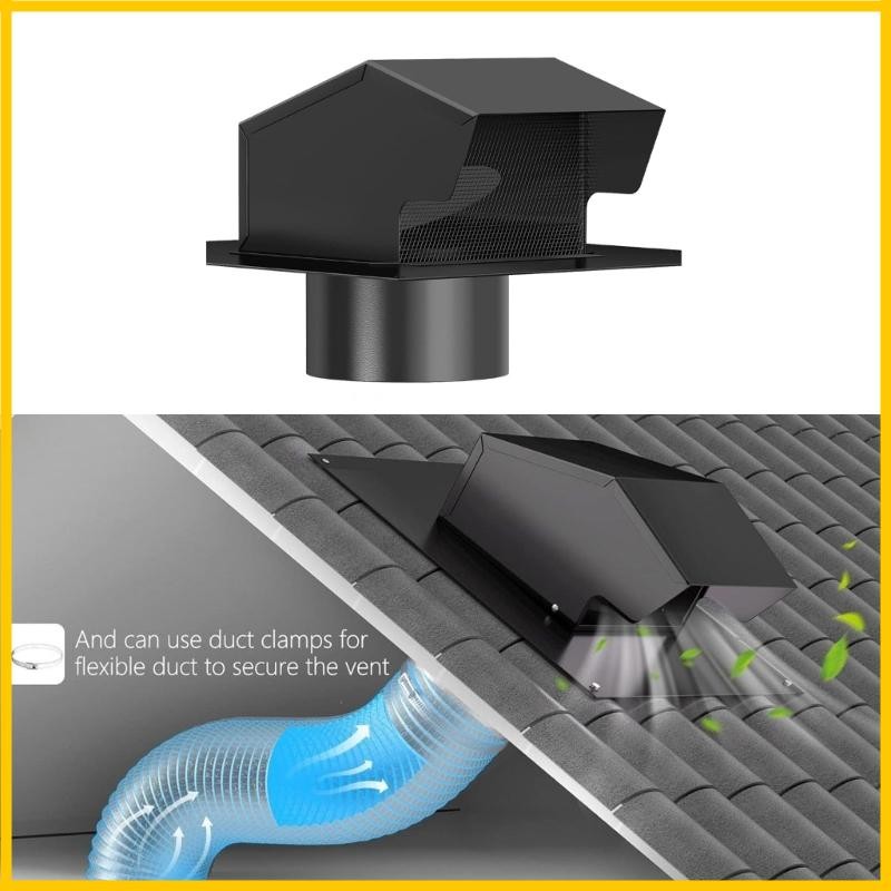ACE 4 6 8inch Steel Roof Vent Caps Removable Chimney Caps Roof Dryers ...