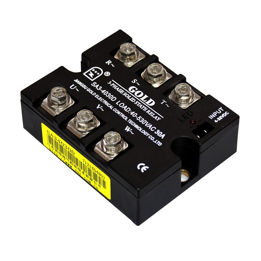 Goody GOLD Three-Phase 30A Solid State Relay Model SA34030D Current 30A ...