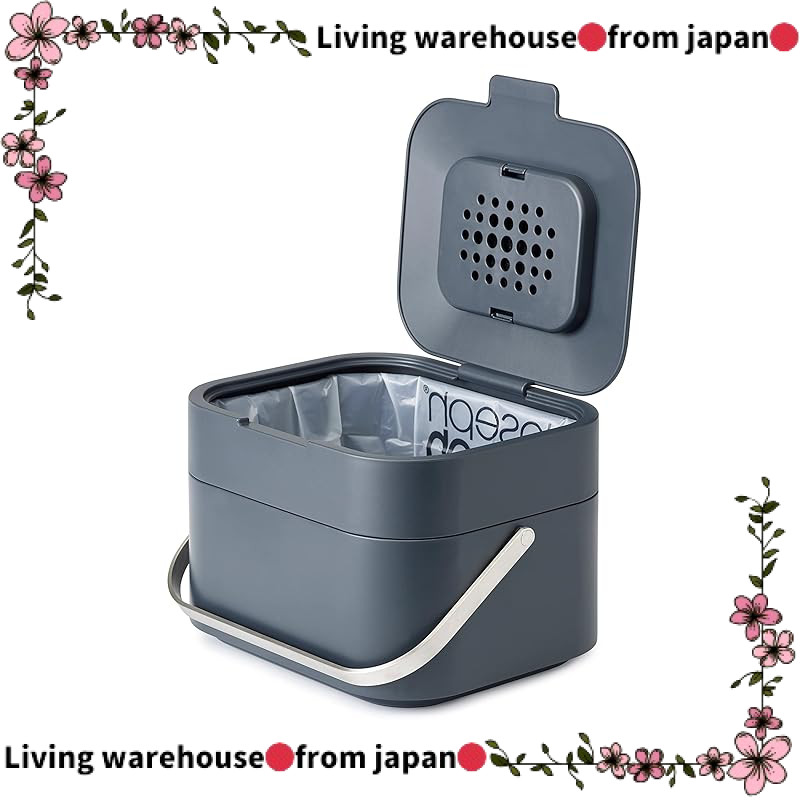 Joseph Joseph Stackable 4L Odor-Control Kitchen Bin with Lid and Handle ...