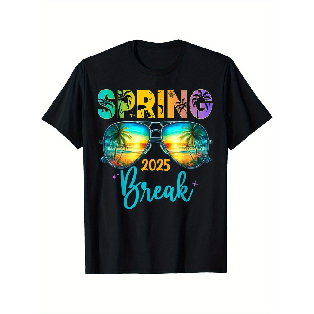 Spring Break Trip 2025 Outfit T-Shirt Street Style Sleeve Tee, Comfort ...