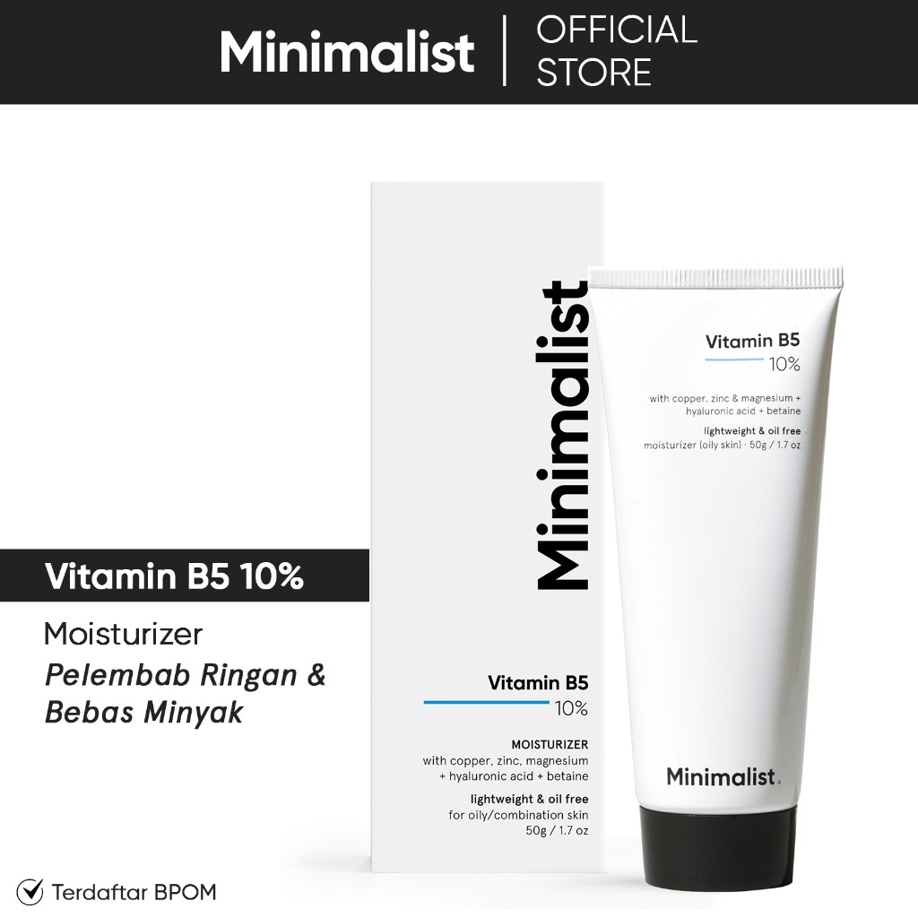 Minimalist 10% Vitamin B5 Moisturizer | Panthenol Oil-Free Facial ...