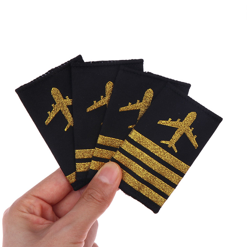 // Y&F // 1Pair Clothing Decoration Epaulettes Professional Pilots ...