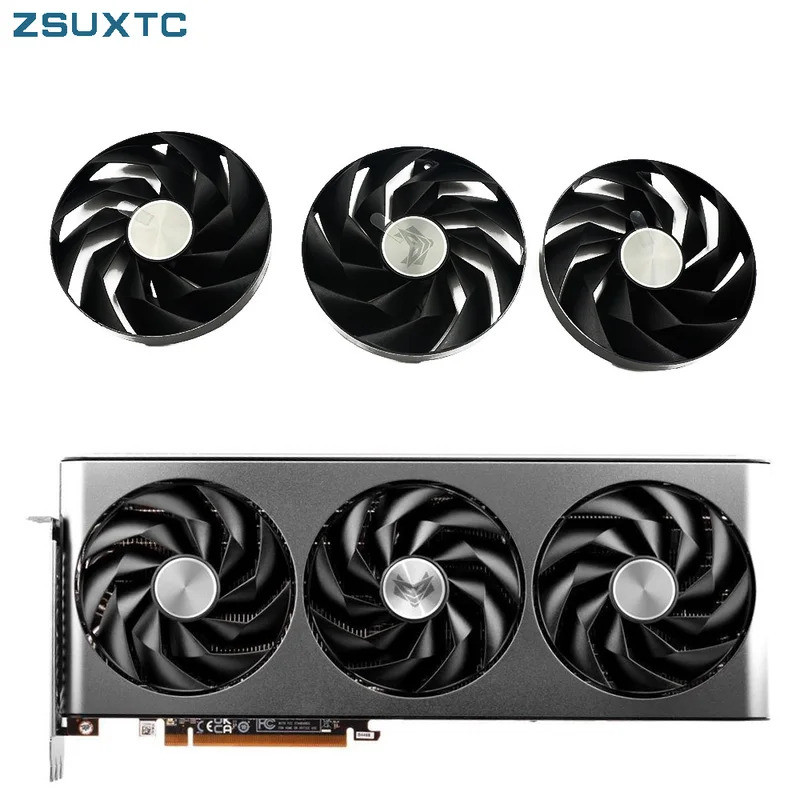 95MM FD10015M12D RX7900XT Video Card Fan For Sapphire NITRO+ AMD Radeon ...