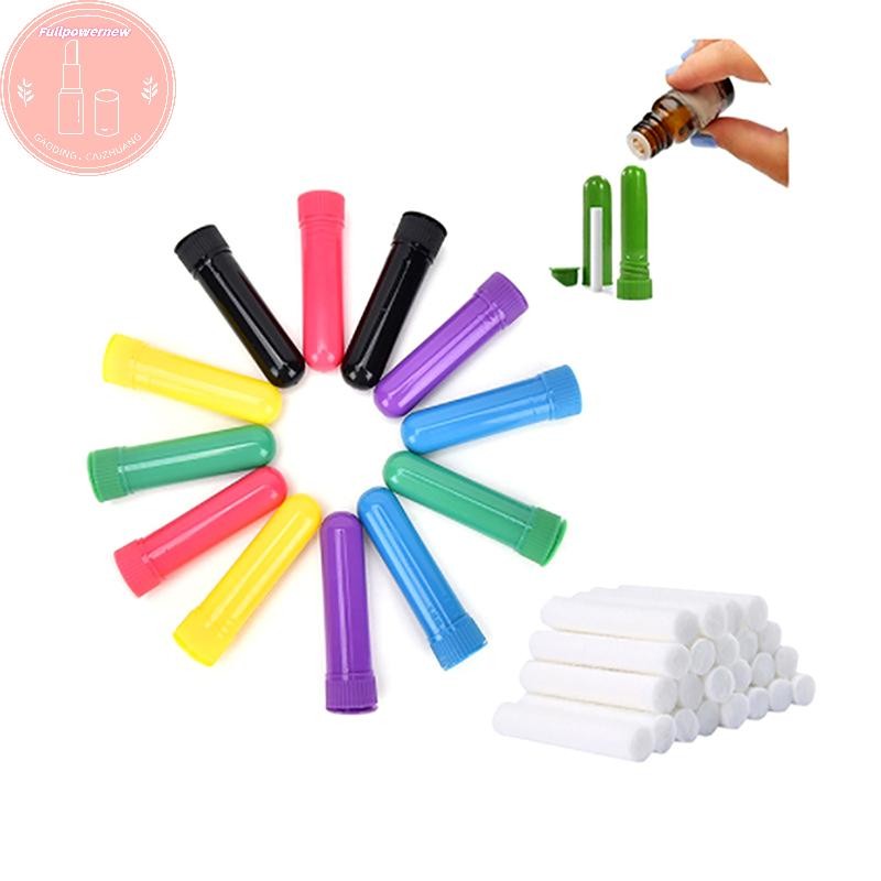 fullpower Empty Nasal Inhaler Tube With Cotton Wicks Refill Plastic ...
