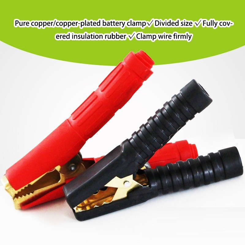 Toothed Copper-Plated Alligator Clips Car Clips Heavy-Duty Battery ...