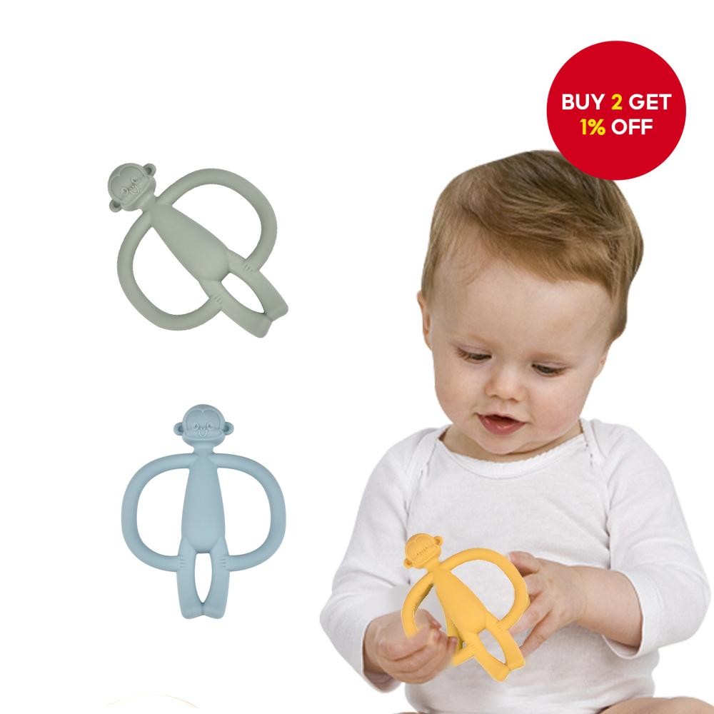 Individually Packaged Silicone Monkey Teether Baby Molar Stick Baby ...