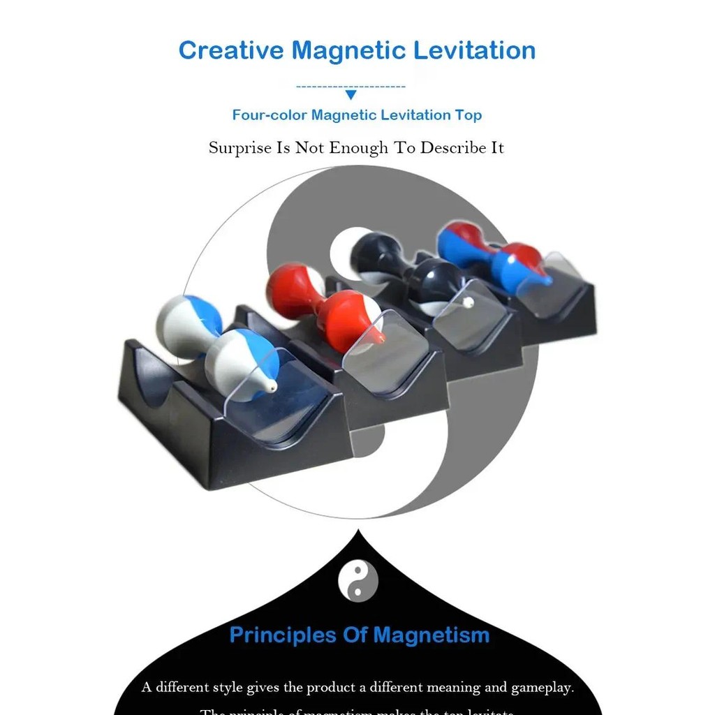 Perpetual Motion Magnetic Levitating Rotating Craft Toy Novelty Home ...