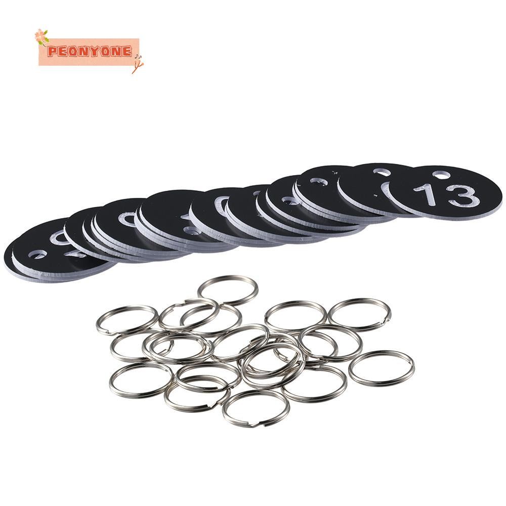 PEONYR 20 Pack Round, 35mm 1-20 Numbers Tags, Teacher Black House ...