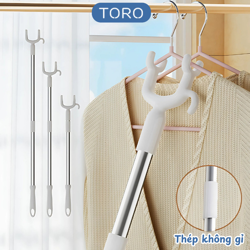 Customizable Smart Stretching Clothes Drying Pole 1M2 Long, Lightweight ...