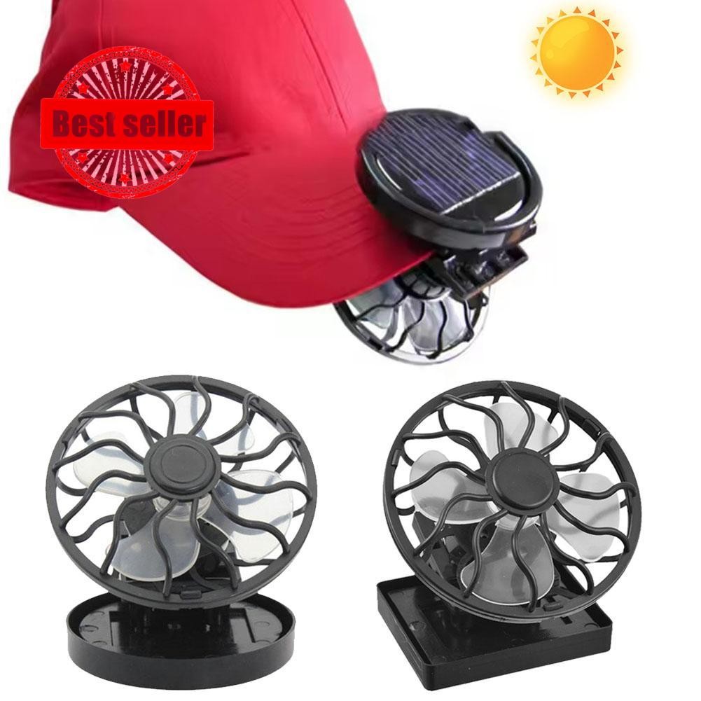 Mini Solar Electric Fan Solar Panel Integrated Outdoor Portable ...