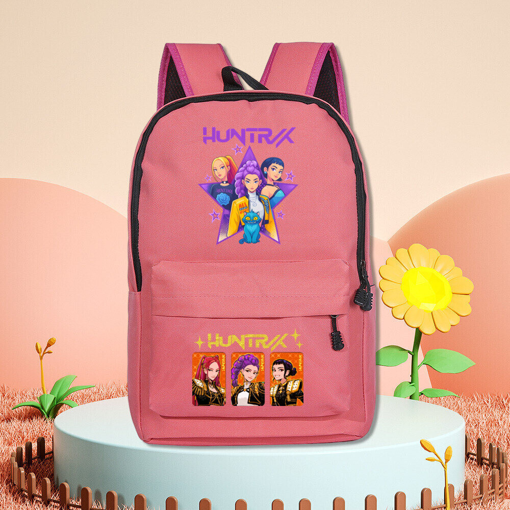 Huntrix K-Pop Demon Hunter Print Large Capacity Backpack Children's ...
