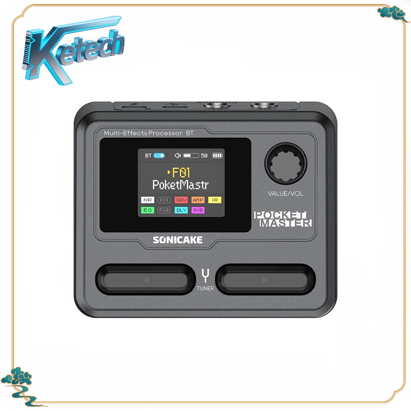 SONICAKE Pocket Master-Multi Effects Guitar Pedal with 9 Effects ...