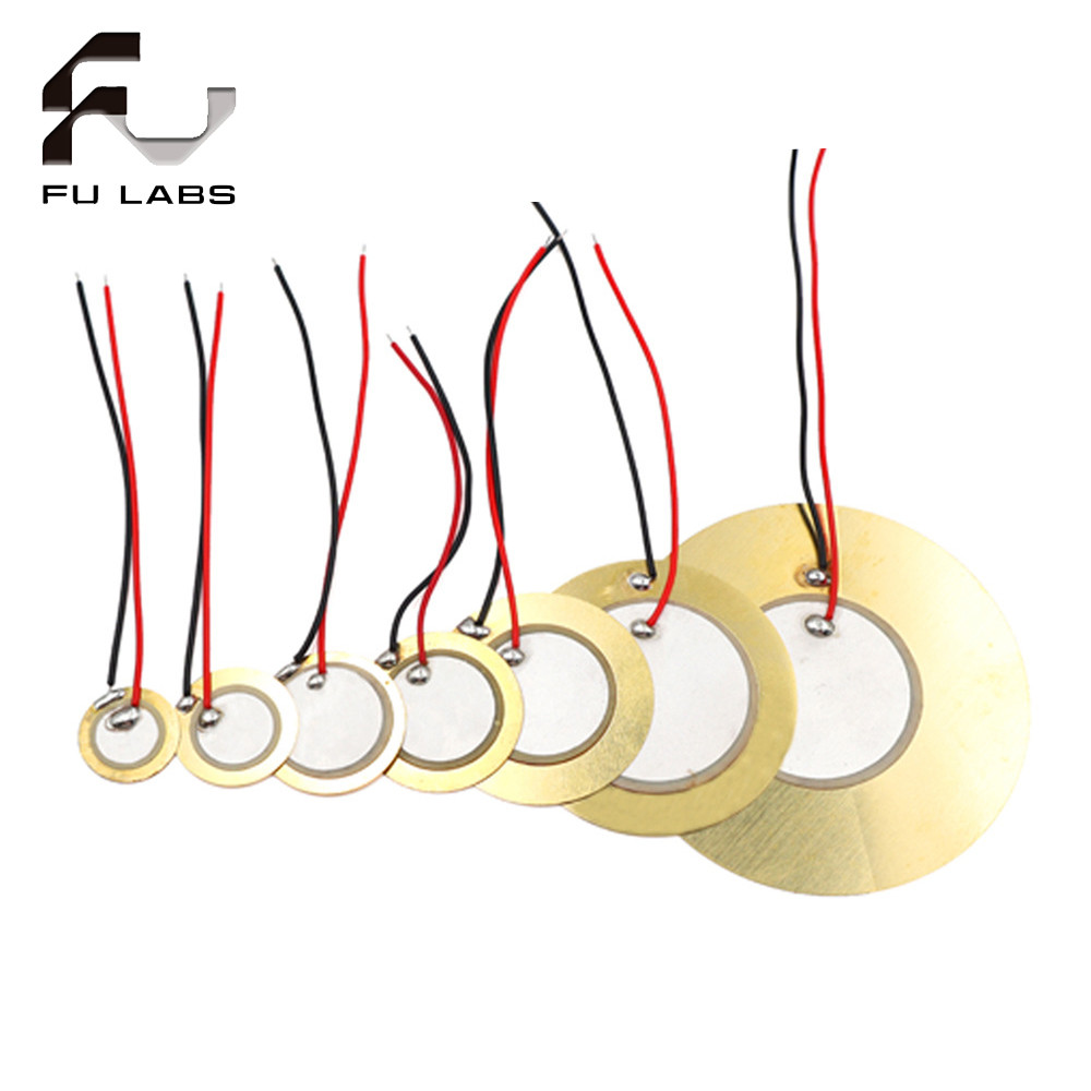 Fulabs 10Pcs Piezoelectric Piezo Ceramic Wafer Plate Element Sounder ...